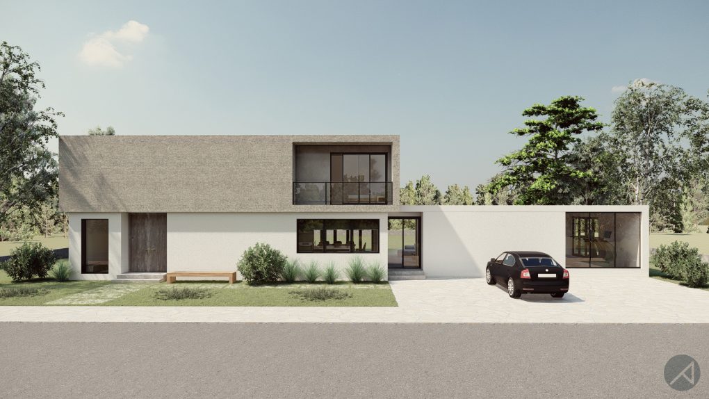 Front-View ANK Studio - ANK STUDIO House Plans