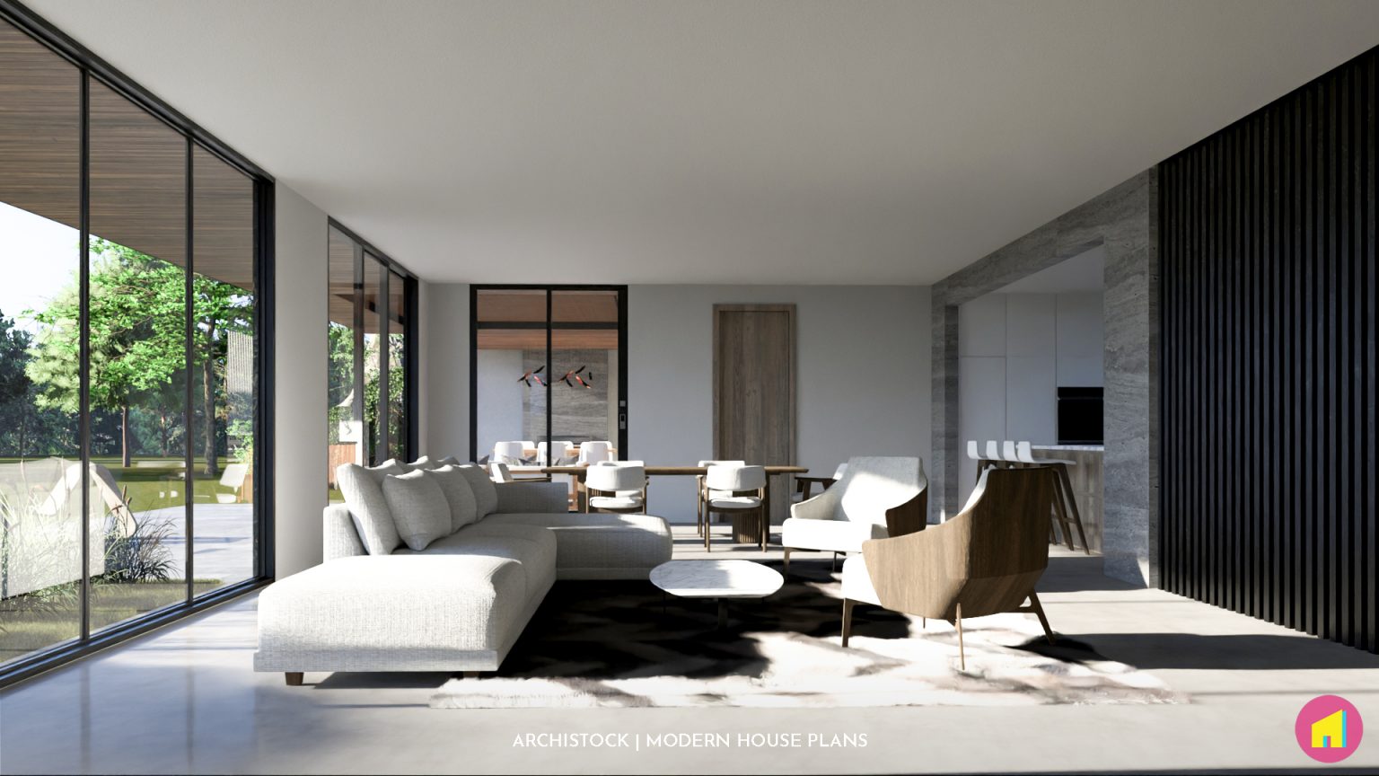 5-Bedroom Modern Minimalist House Plan - ANK STUDIO House Plans