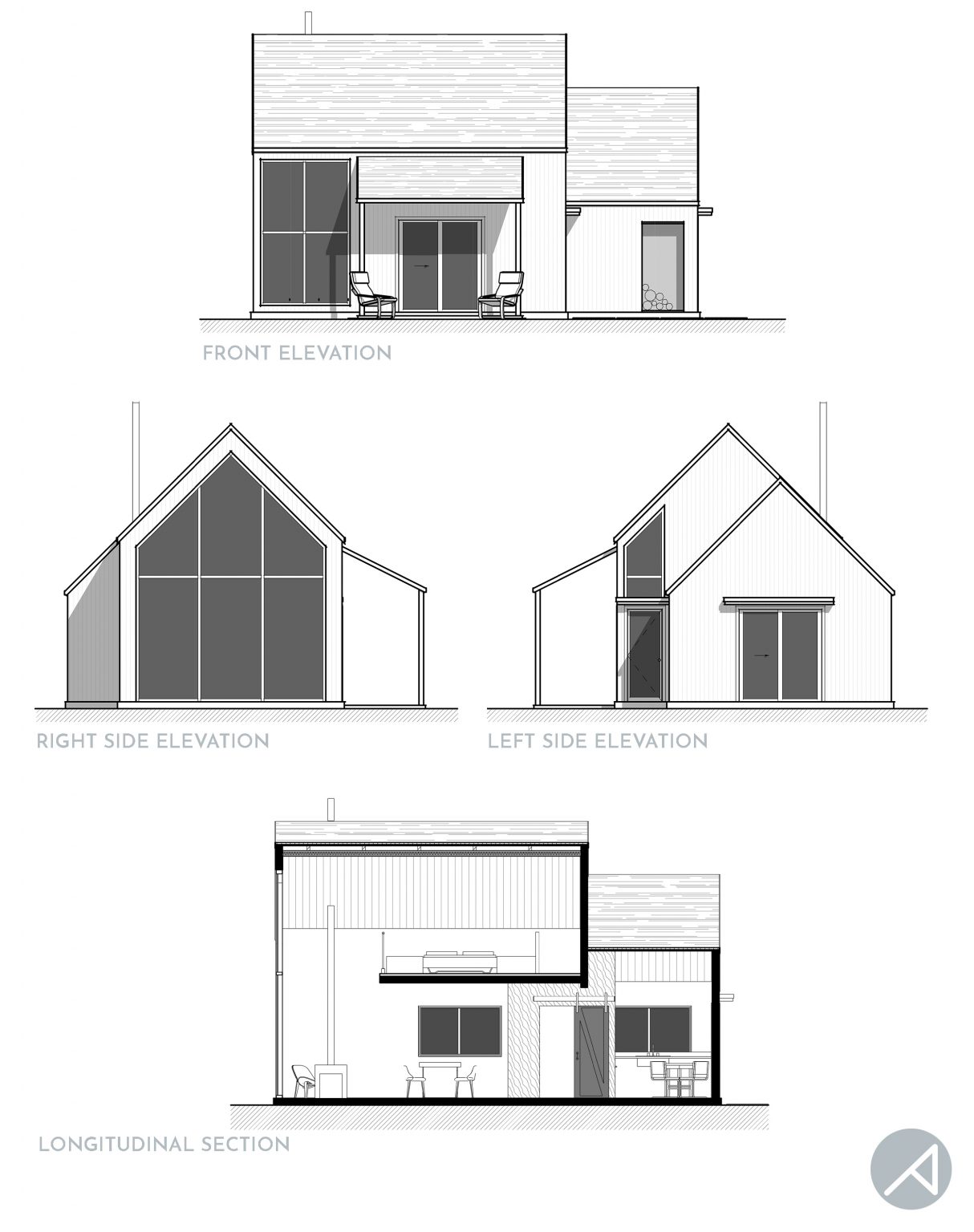 Small Modern Cabin House Plan - Modern House Plans