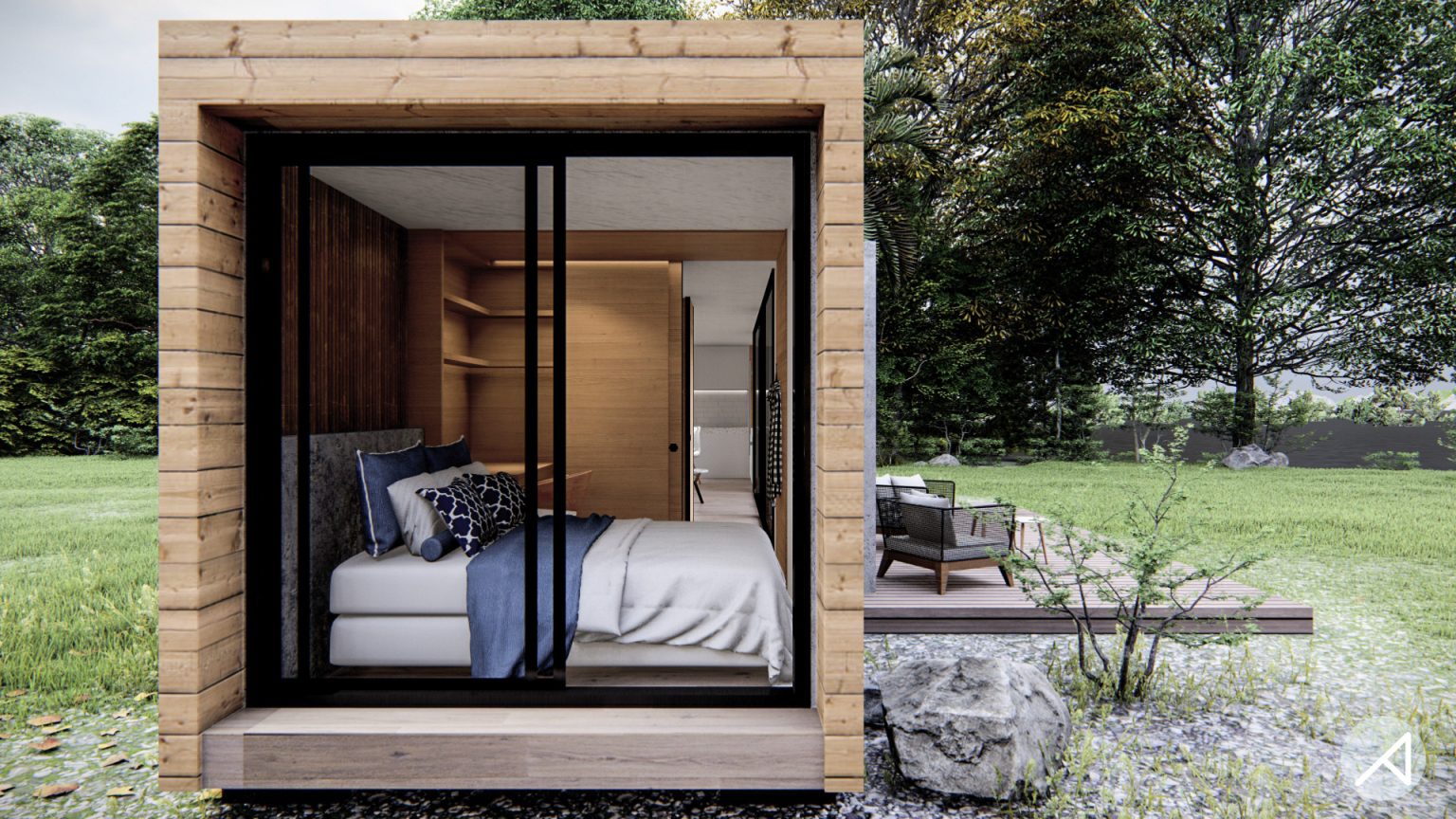 Modern Minimalist Container House Plan - Modern House Plans