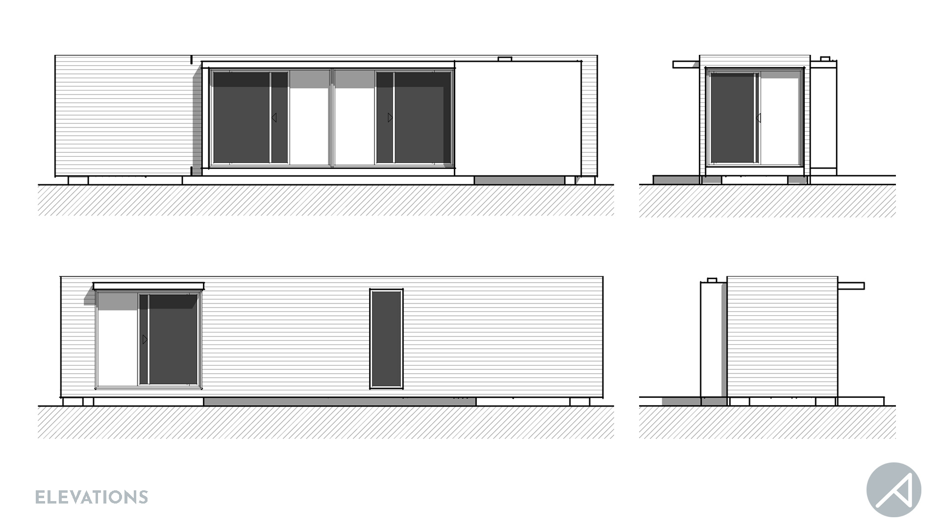 Modern Minimalist Container House Plan - ANK Studio