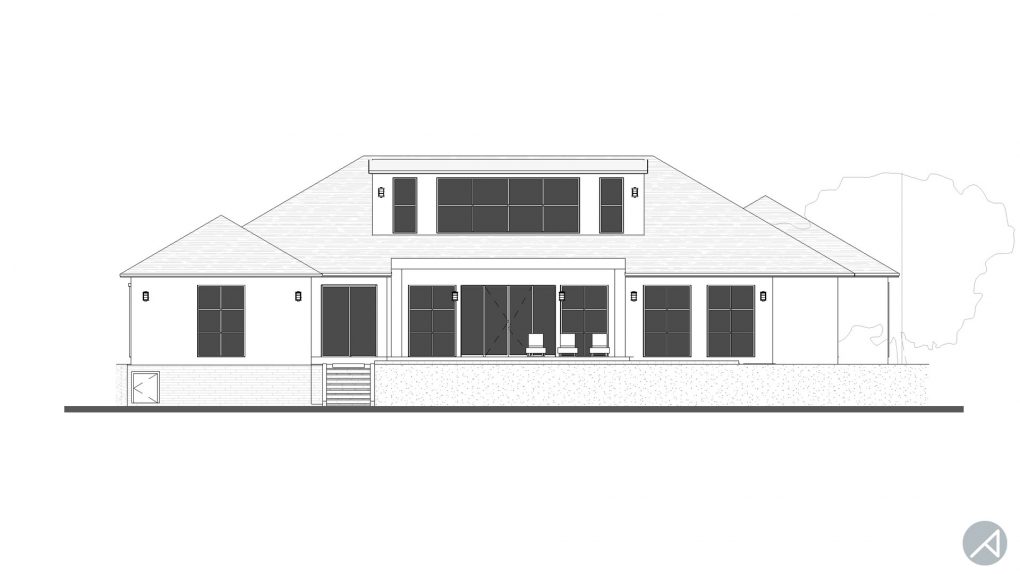 4-bedroom contemporary house plan - ANK STUDIO House Plans
