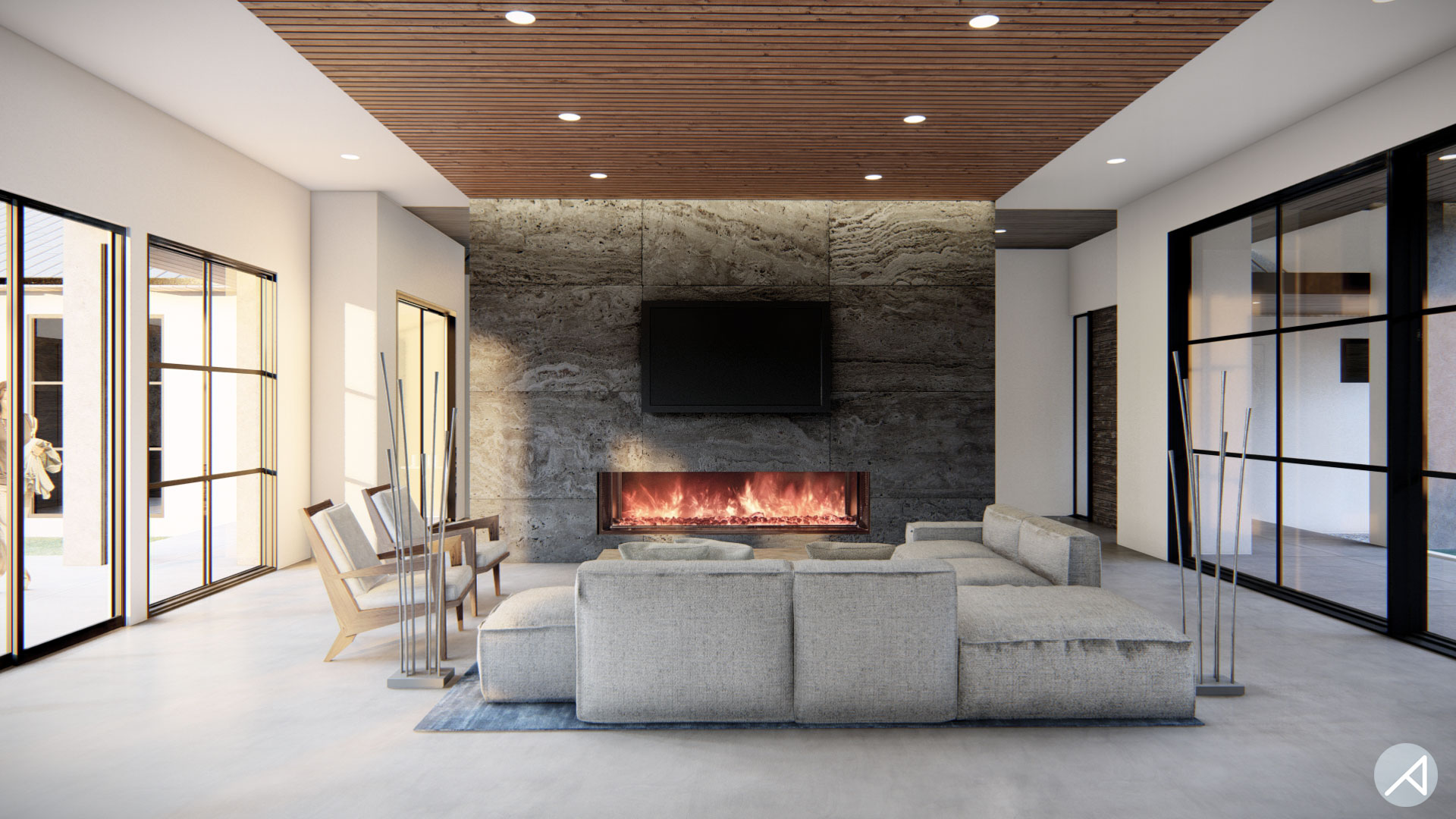 4-bedroom contemporary house plan - ANK STUDIO House Plans