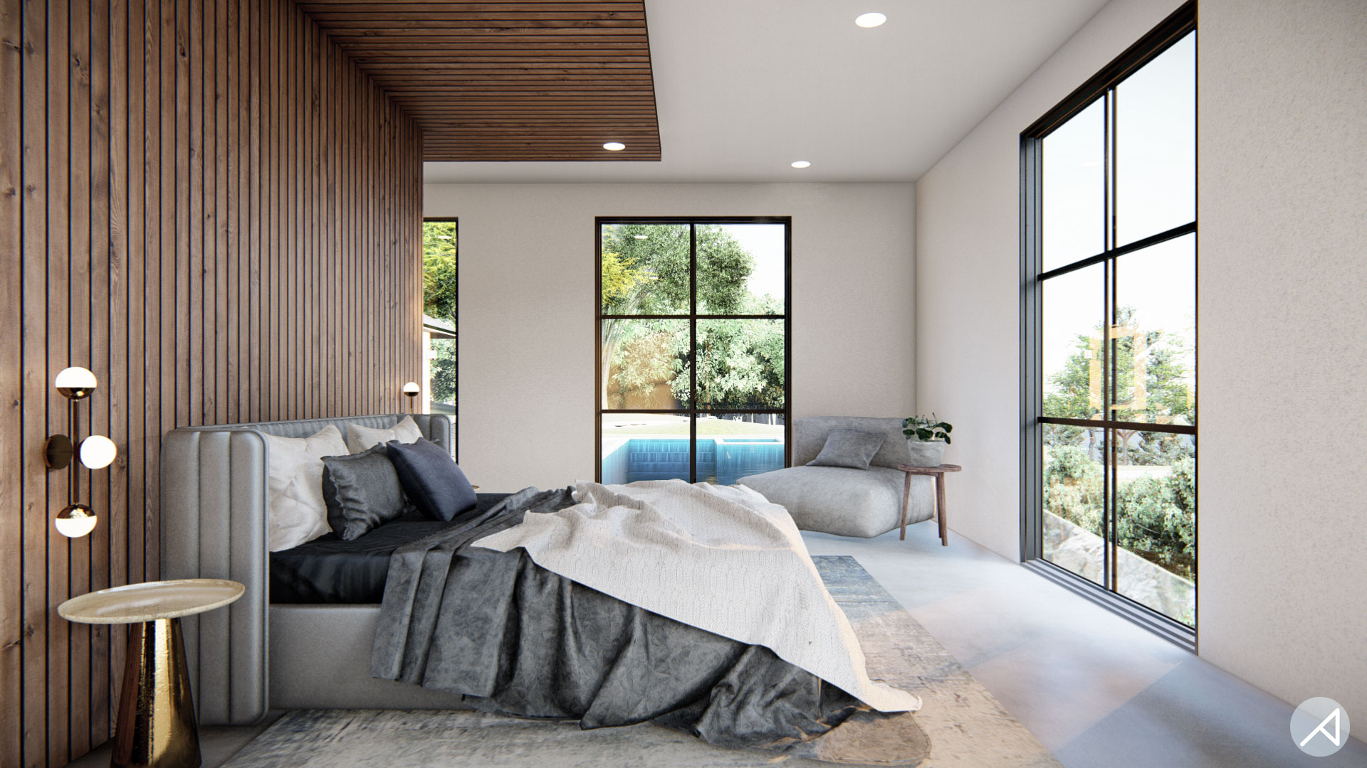 4-bedroom contemporary house plan - ANK STUDIO House Plans