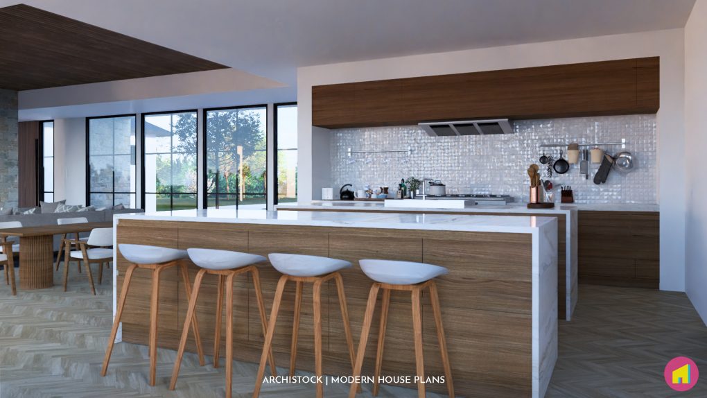 Modern Ranch-Style House - ANK STUDIO House Plans