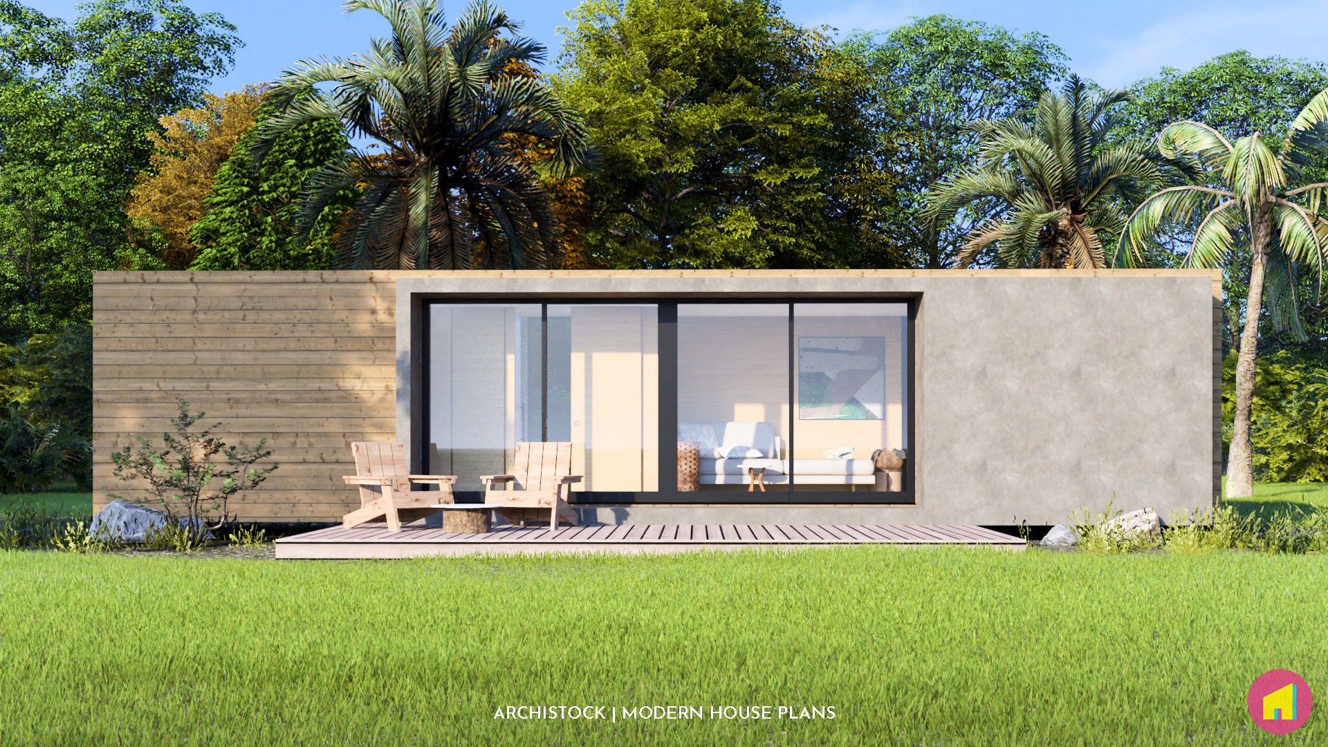 Modern Minimalist Container House Plan - ANK STUDIO House Plans