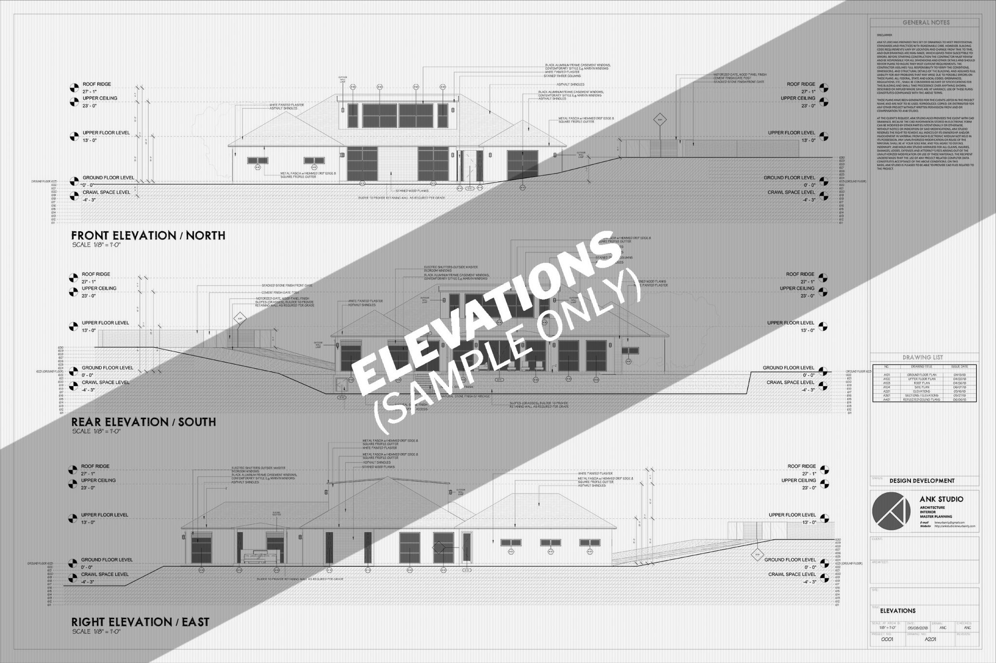 Architectural Services & Products - ANK STUDIO House Plans