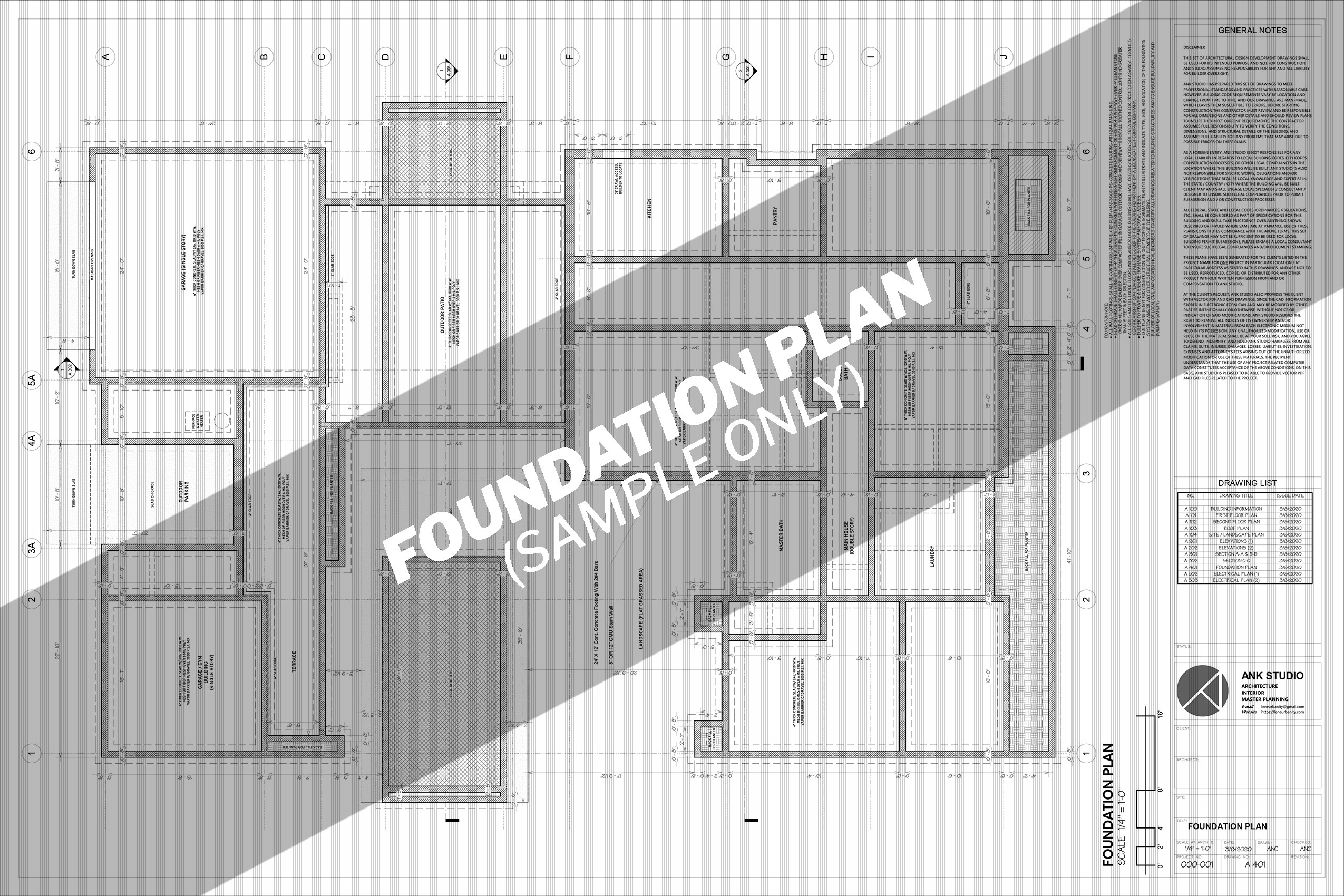 Architectural Services & Products - ANK STUDIO House Plans