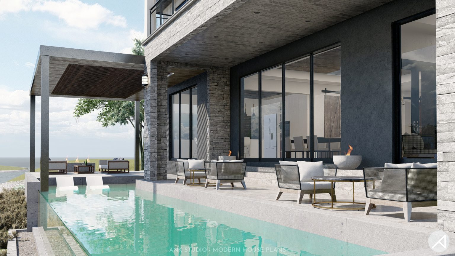 4,500 sq ft Modern Coastal Home with an Infinity Pool - ANK STUDIO ...