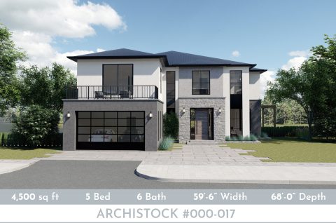 4,500 sq ft Modern Coastal Home with an Infinity Pool - Modern House Plans