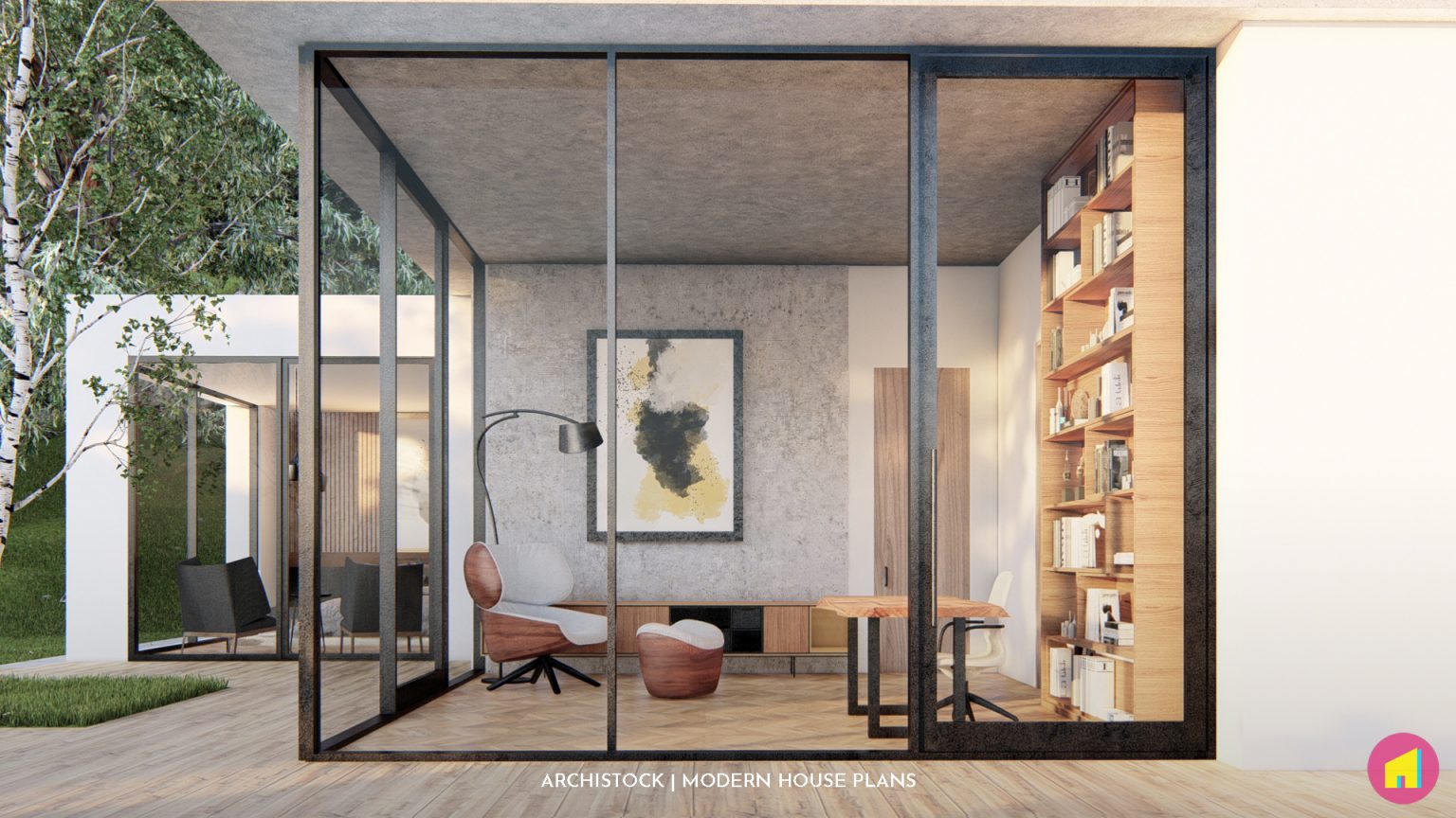 Ultra Modern Home with Infinity Pool - ANK STUDIO House Plans