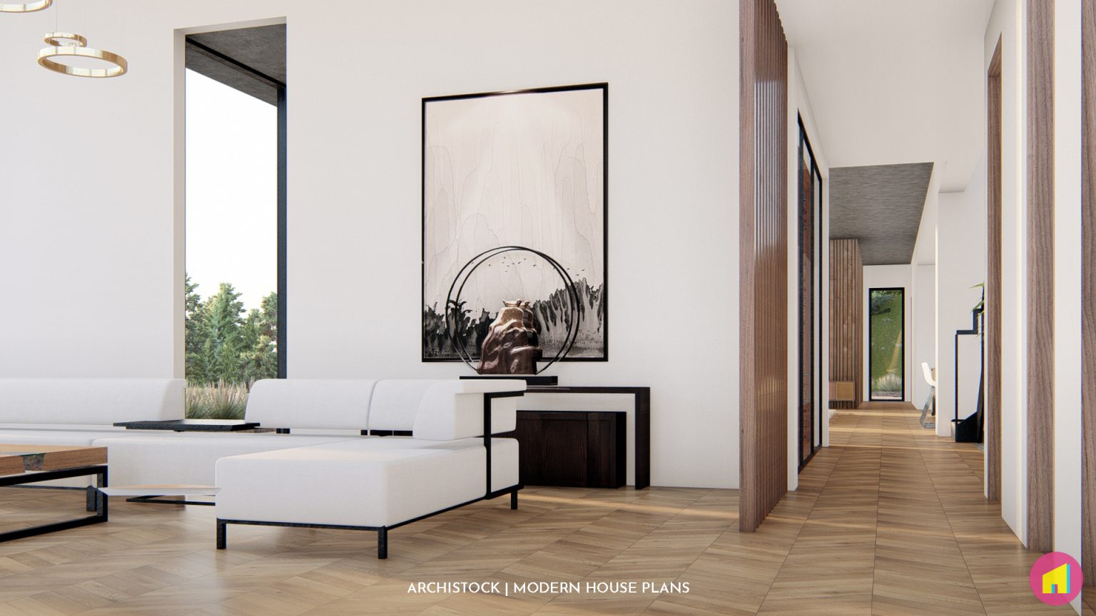 Ultra Modern Home with Infinity Pool - ANK STUDIO House Plans