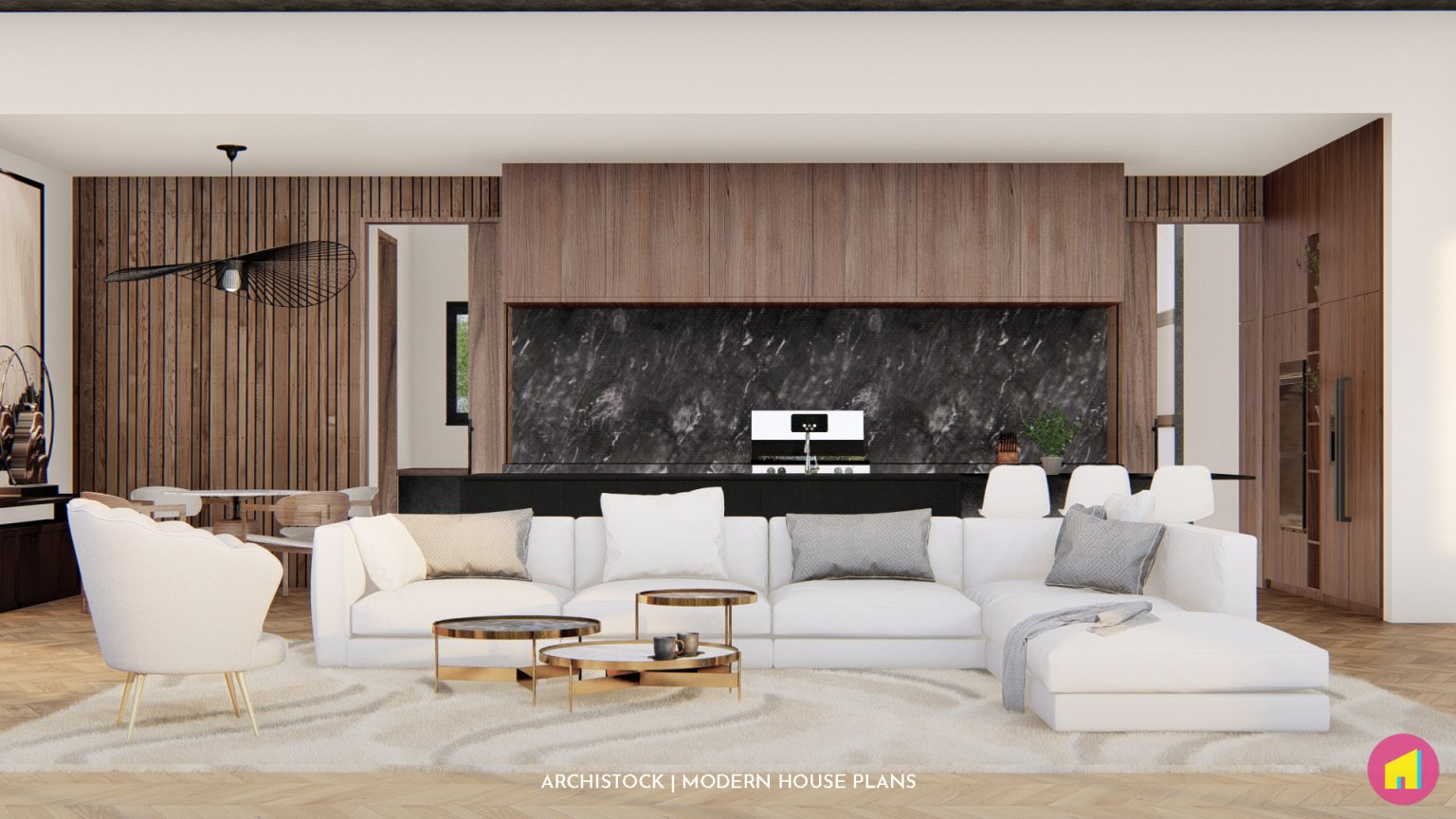 Ultra Modern Home with Infinity Pool - ANK STUDIO House Plans