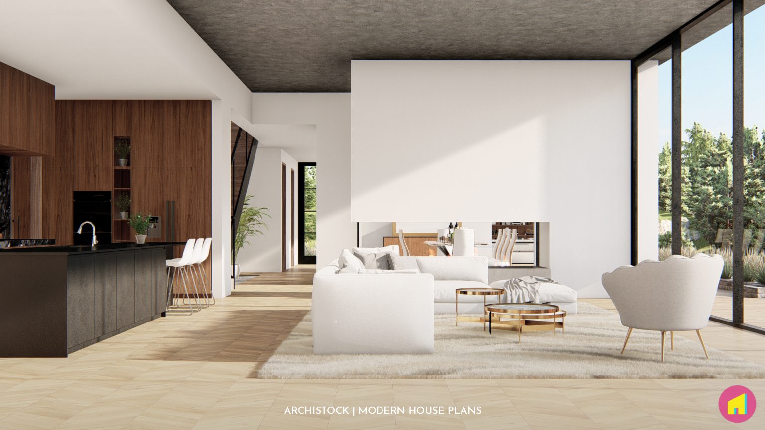 Ultra Modern Home with Infinity Pool - ANK STUDIO House Plans