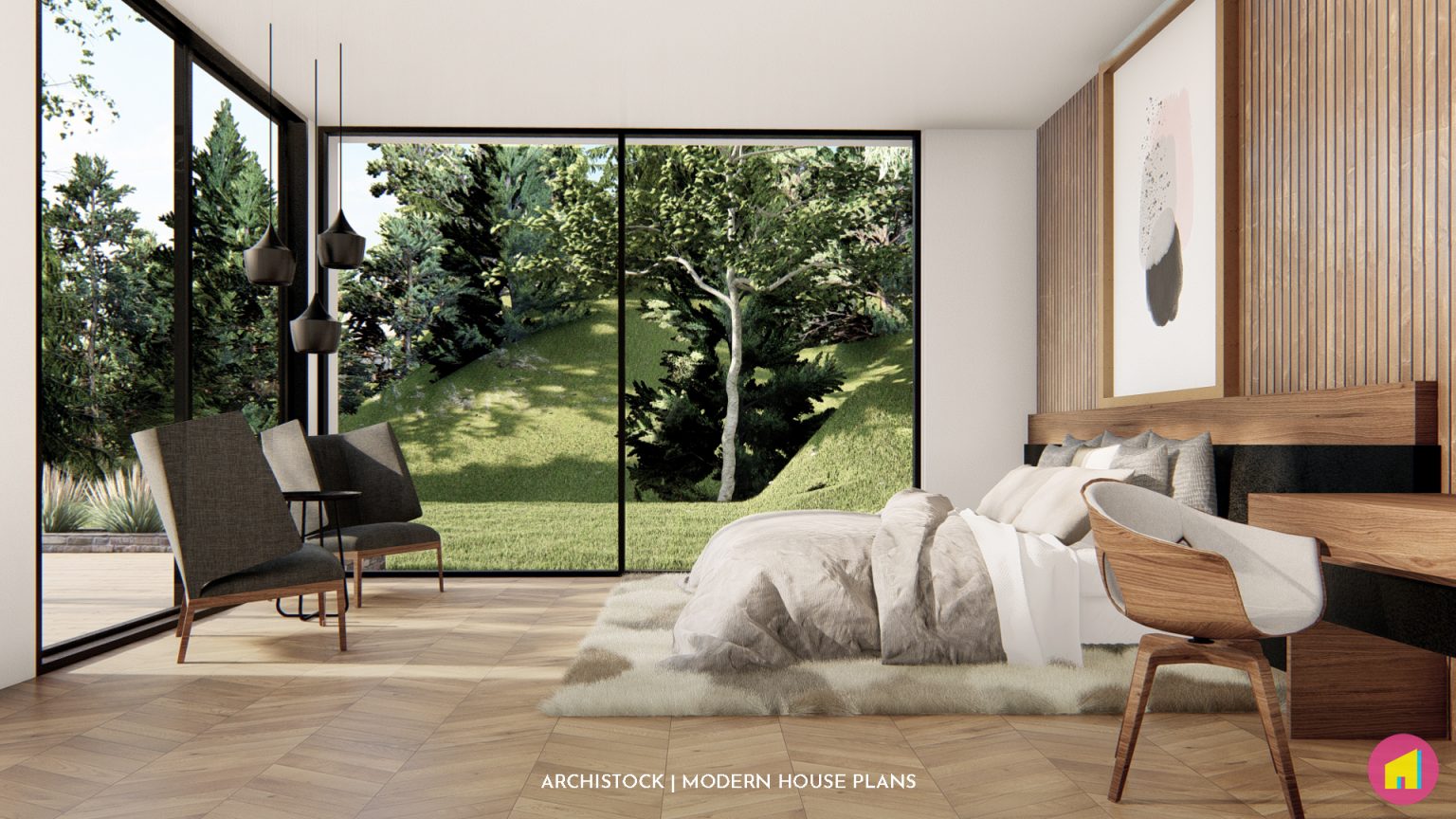 Ultra Modern Home with Infinity Pool - ANK STUDIO House Plans