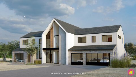 Scandinavian Barn-Style House - Modern House Plans