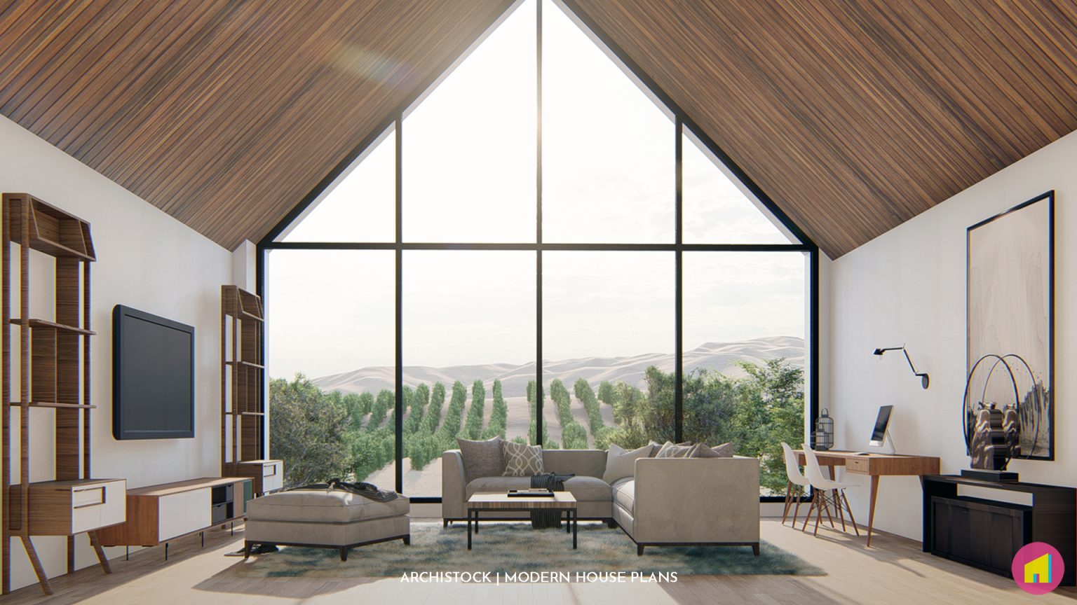 Scandinavian Barn-Style House - Modern House Plans