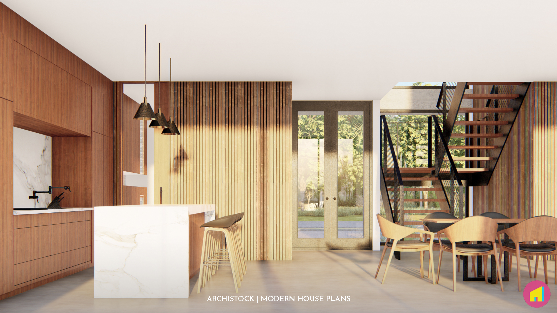 2,900 sq ft Modern Beach House - ANK STUDIO House Plans