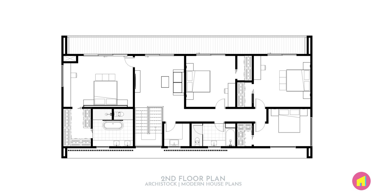 2,900 sq ft Modern Beach House - ANK STUDIO House Plans