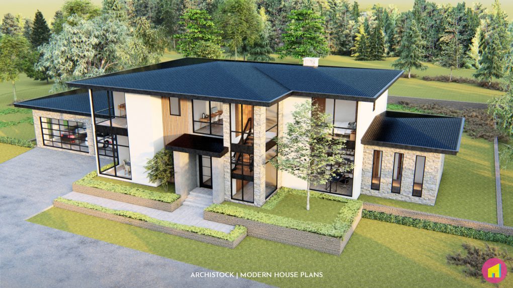 Modern Prairie Style Home - ANK STUDIO House Plans