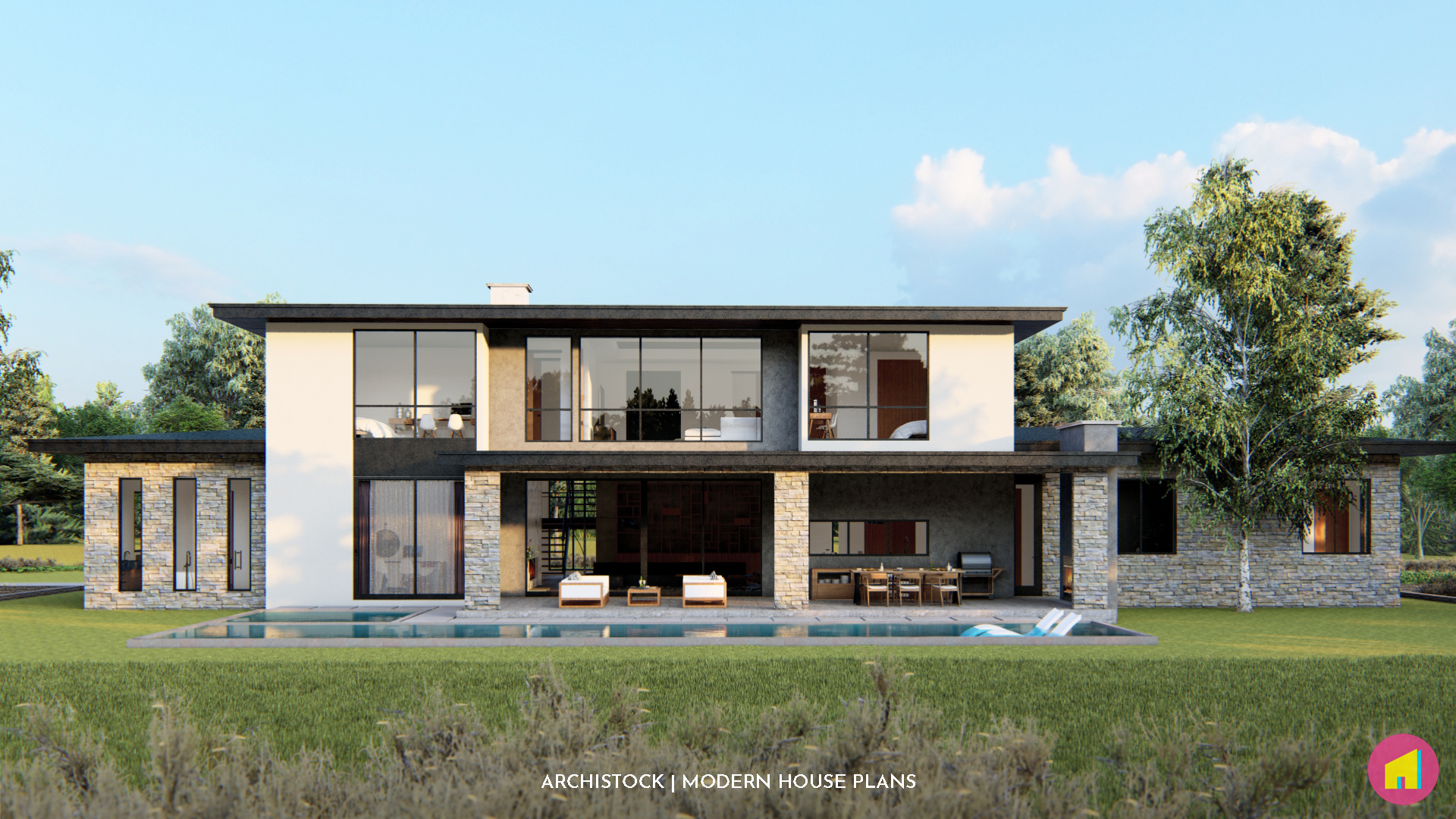 Modern Prairie Style Home - ANK STUDIO House Plans