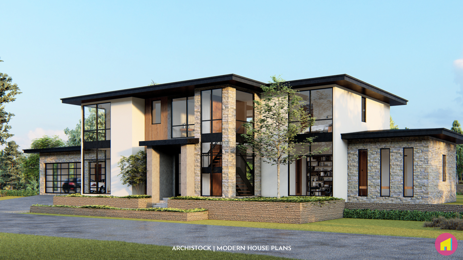 Modern Prairie Style Home - ANK STUDIO House Plans