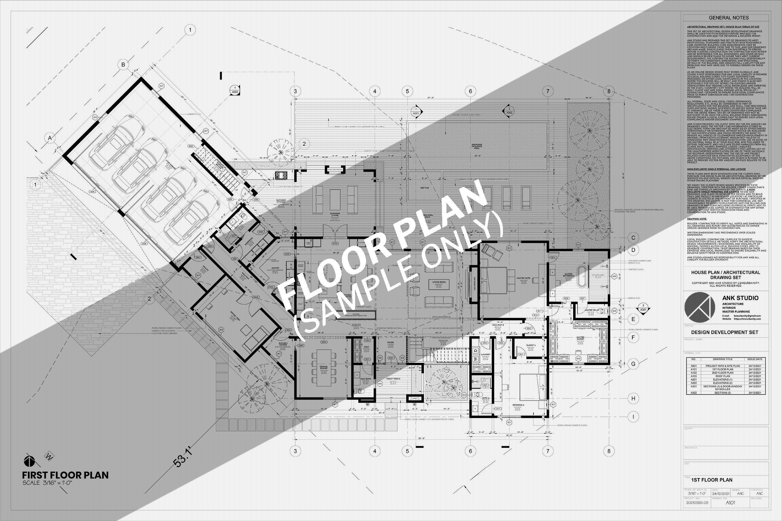House-Plan-Sample_floor-plan - ANK STUDIO House Plans